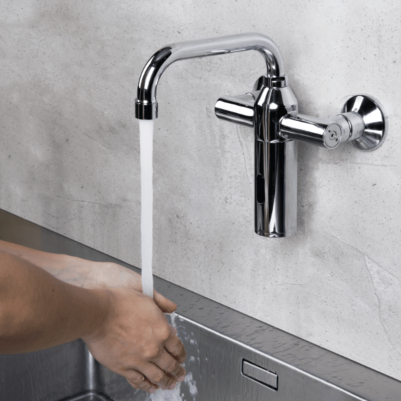 GRIFO ELECTRÓNICO DE MURAL - Duchaflex®